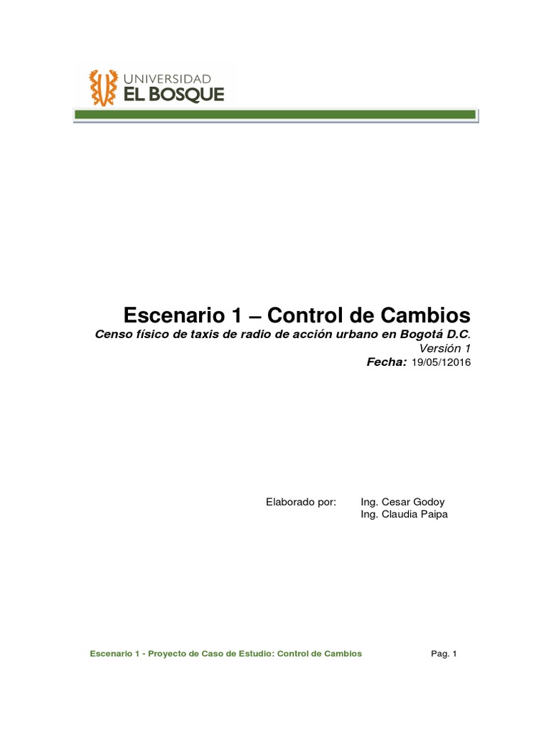 Control de Cambios V1 | PDF