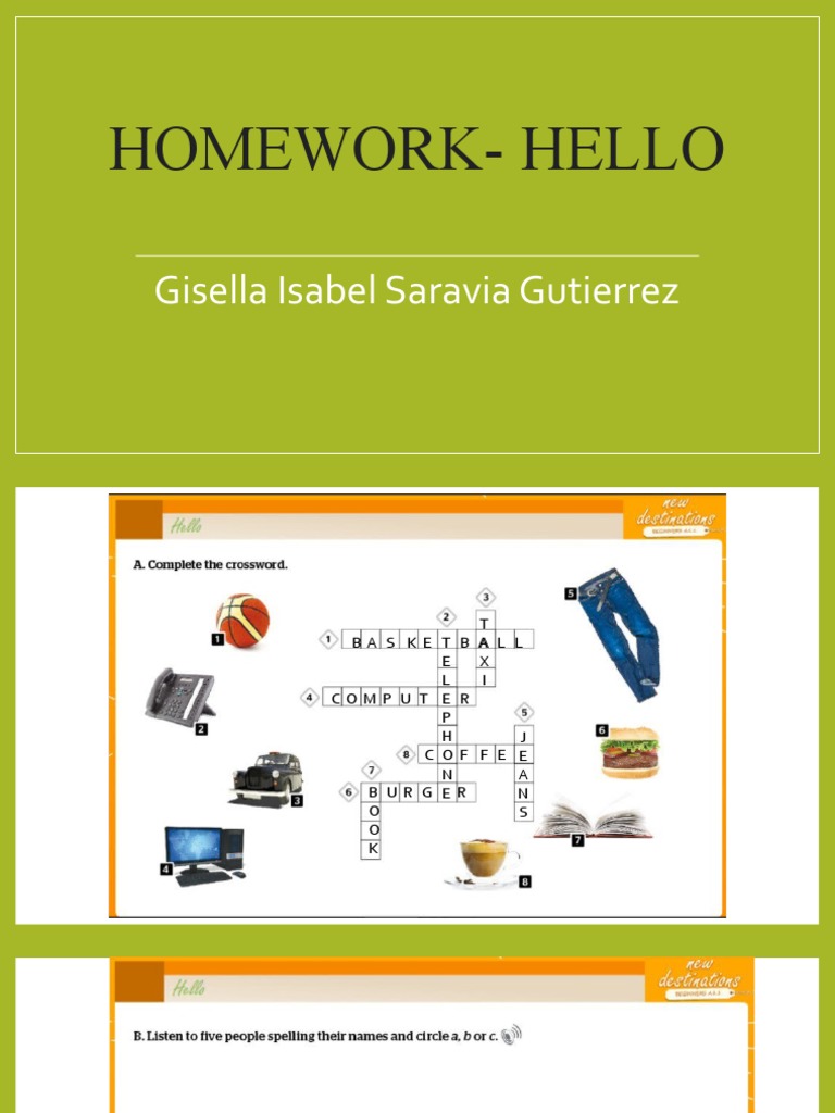 Homework - Hello | PDF