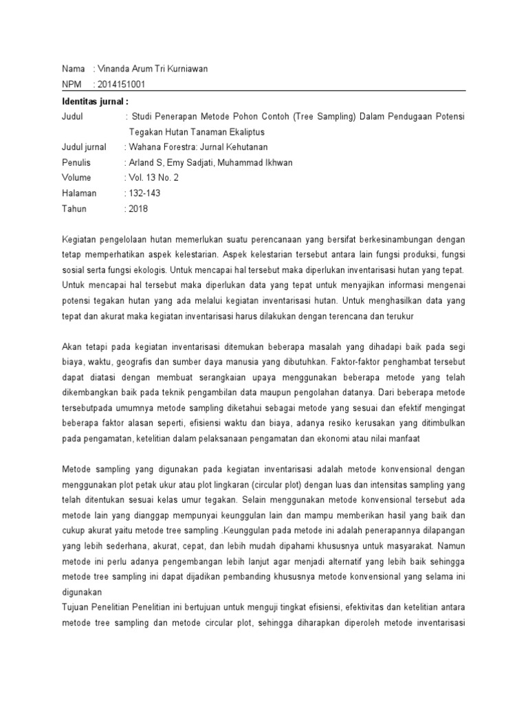 Vinanda Arum Tri Kurniawan - 2014151001 - Review 10 Jurnal | PDF