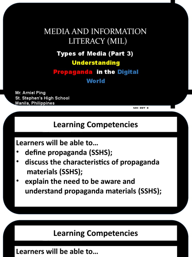 Understanding Propaganda in the Digital World: A Lesson Plan on ...