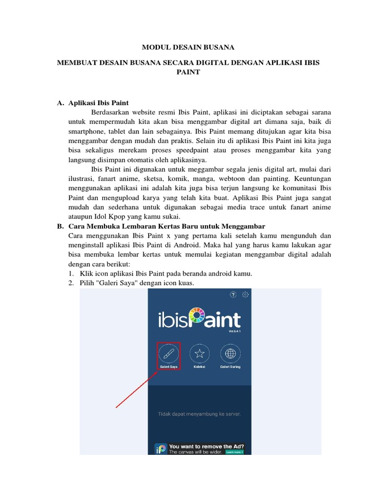 Modul Desain Busana Ibis Paint | PDF | Karier & Perkembangan | Komputer