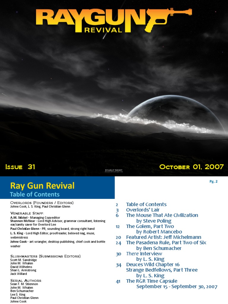 Ray Gun Revival Magazine, Issue 31 | PDF | God