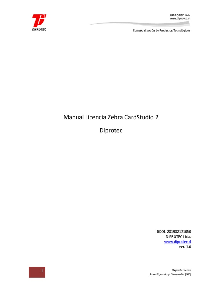 Manual Licencia CardStudio2 Zebra | PDF | Investigación y desarrollo | Ingeniería Informática