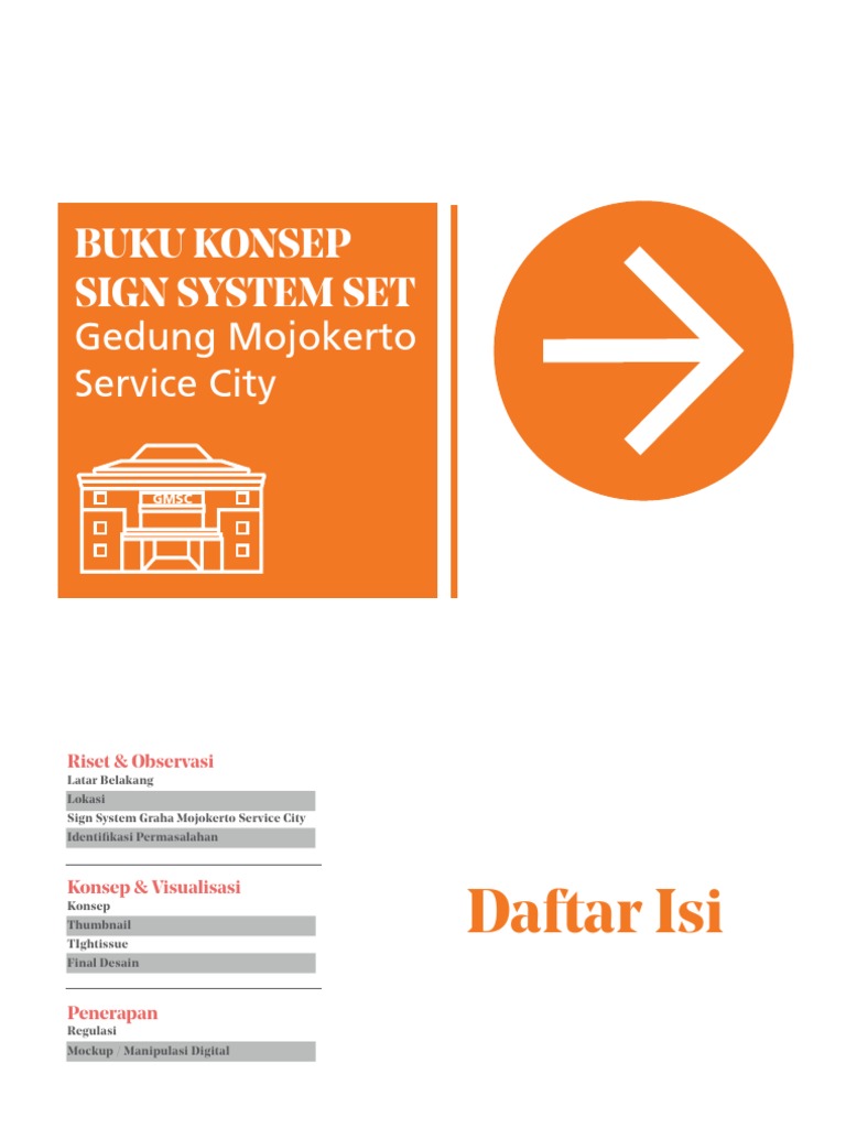 Redesain Sign System GMSC Mojokerto | PDF | Seni | Komputer