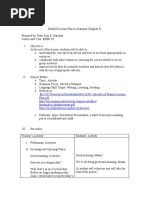 Semi Detailed Lesson Plan in Active and Passive Voice of A Verb | PDF ...