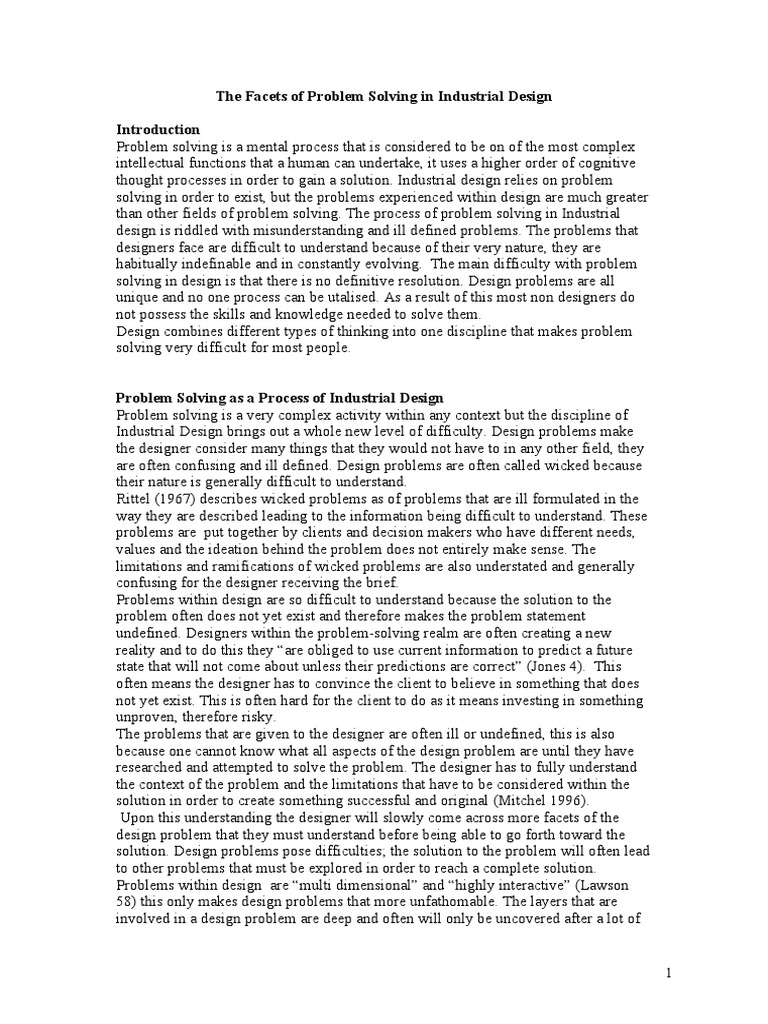 Problem Solving Paper 1 | PDF | Design | Teaching Mathematics