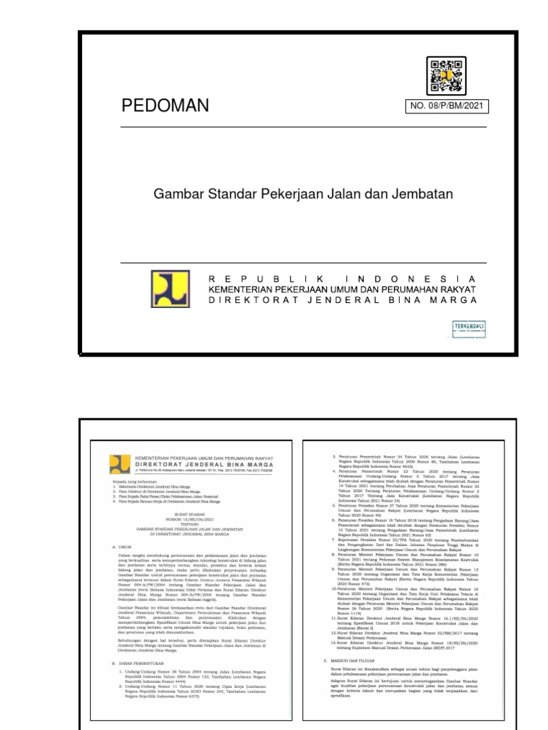 Gambar Standar Jalan Dan Jembatan 2021-1-50 | PDF
