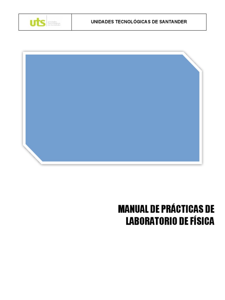 Manual de Practicas de Lab de Fisica Uts 2022 1 | PDF | Laboratorios | Plan de estudios
