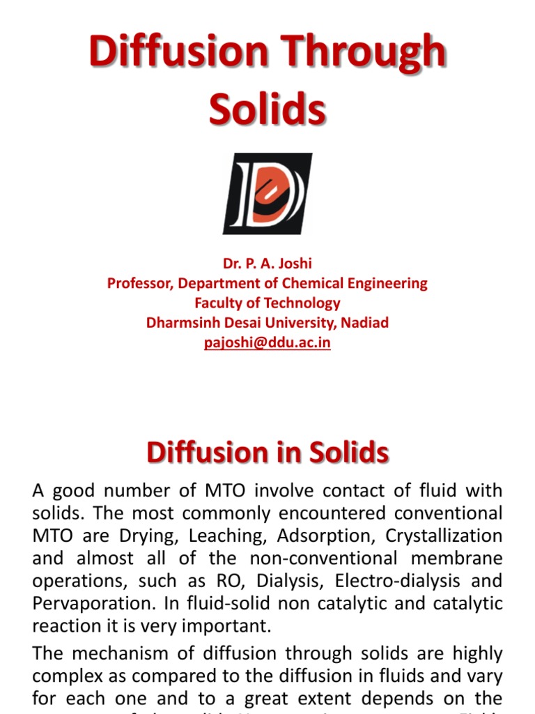 Understanding Diffusion Through Solids: A Review of Fick's Laws of ...