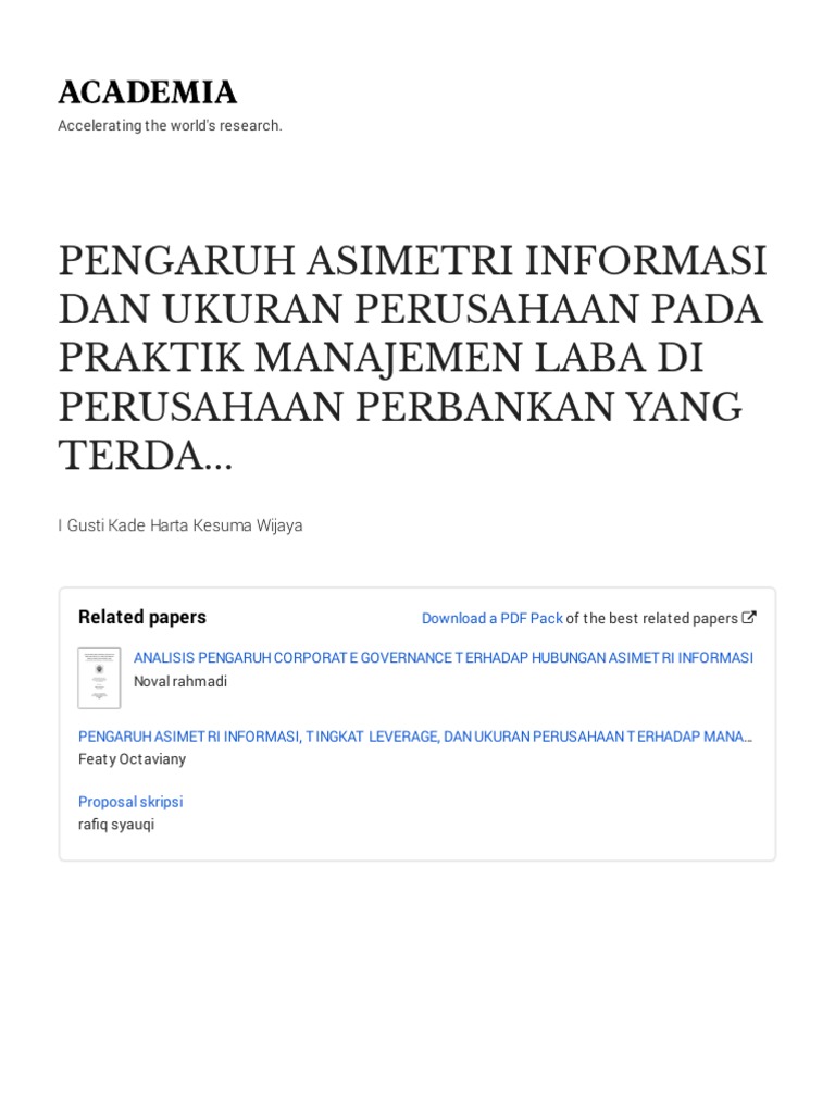 Asimetri - Informasi With Cover Page v2 | PDF