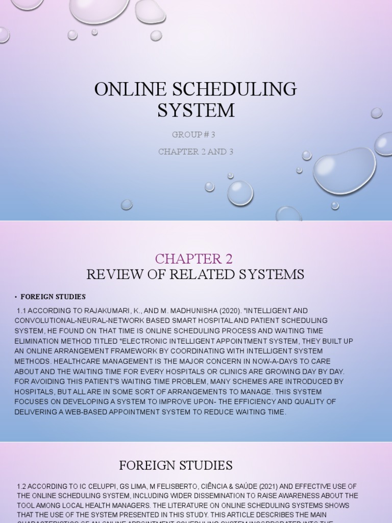 Online Scheduling System | PDF | Online And Offline | Scheduling ...