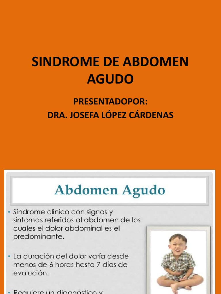 Sindrome de Abdomen Agudo | PDF