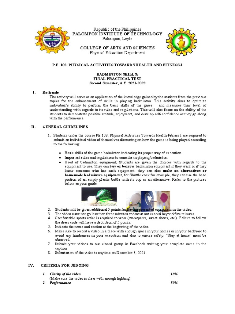 Palompon Institute of Technology College of Arts and Sciences | PDF ...