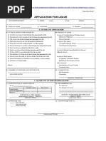 CS Form No. 6 Revised 2020 Application For Leave Fillable 1 | PDF ...