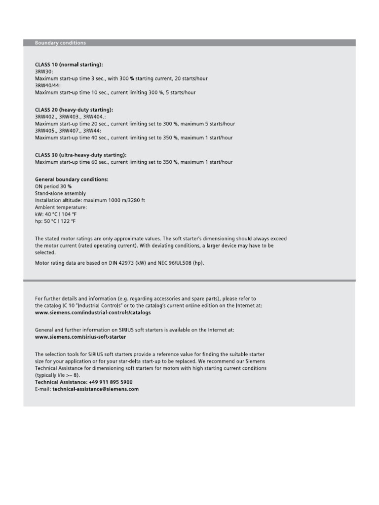 Siemens Soft Starter | PDF