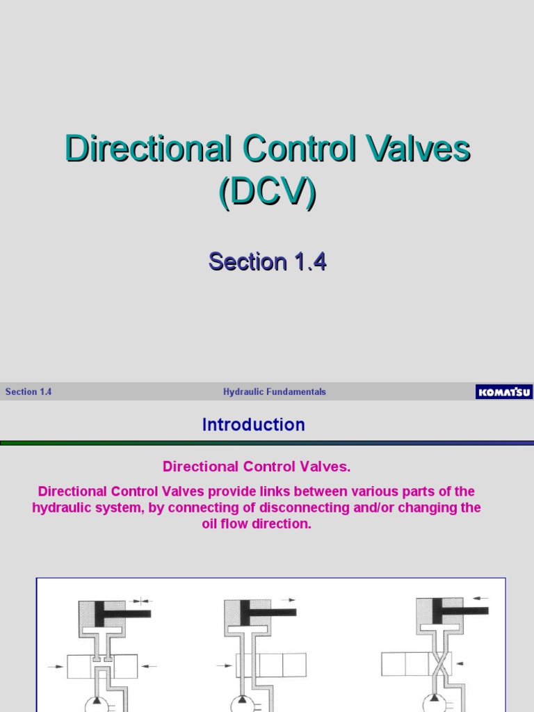 Directional Control Valves (DCV) | PDF | Valve | Pump