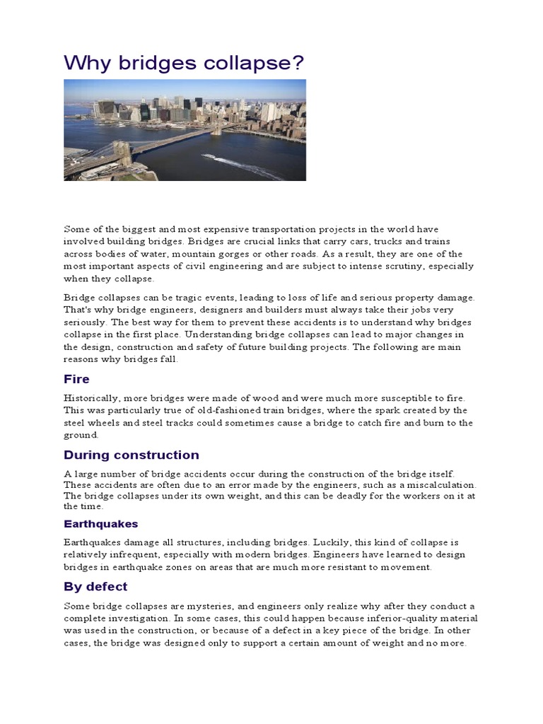 Why Bridges Collapse | PDF