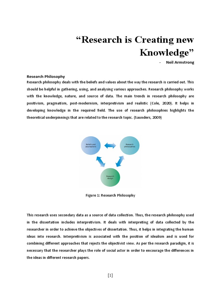 "Research Is Creating New Knowledge": - Neil Armstrong Research ...