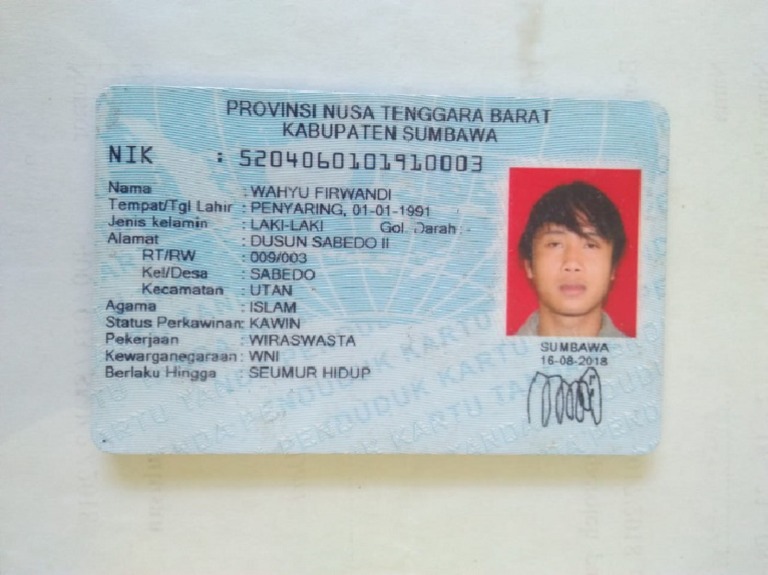 KTP - Wahyu Firwandi | PDF