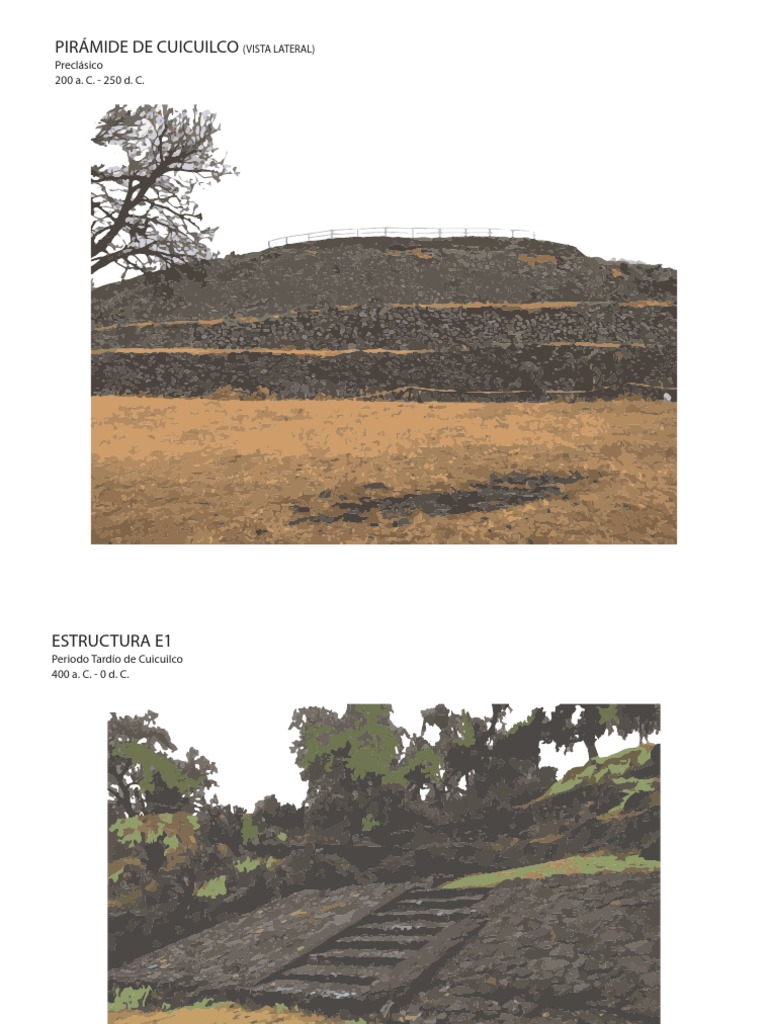 Pirámide de Cuicuilco: Historia y Estructura | PDF