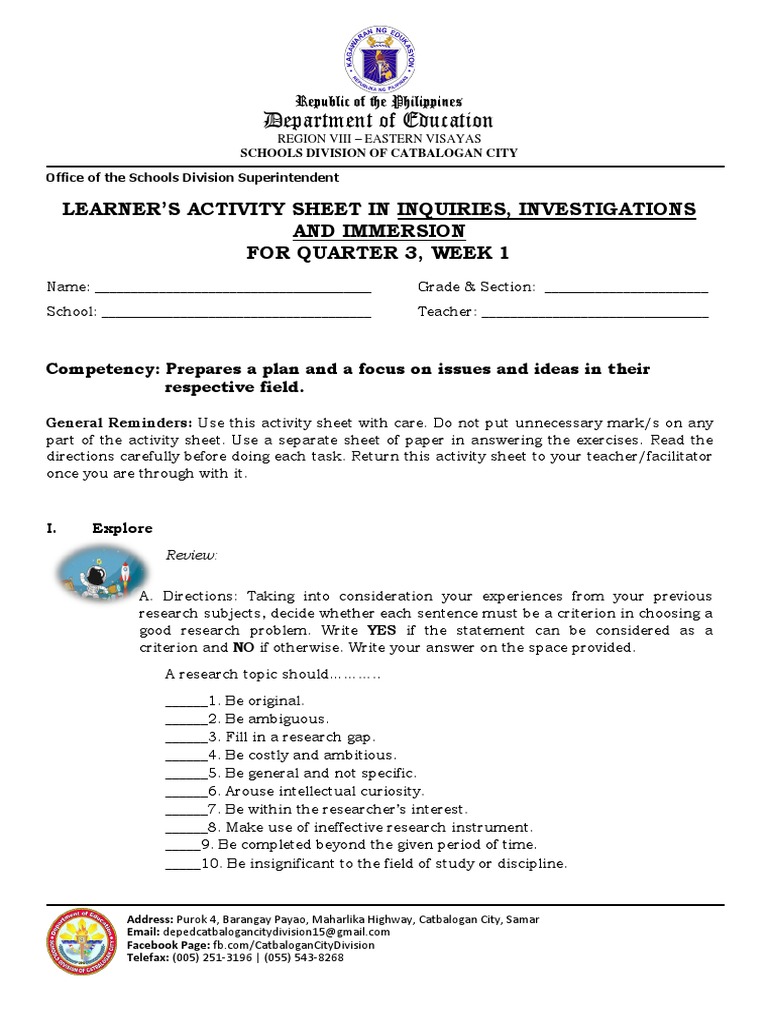 3is Class Note (Lesson 1) | PDF | Cognition | Cognitive Science