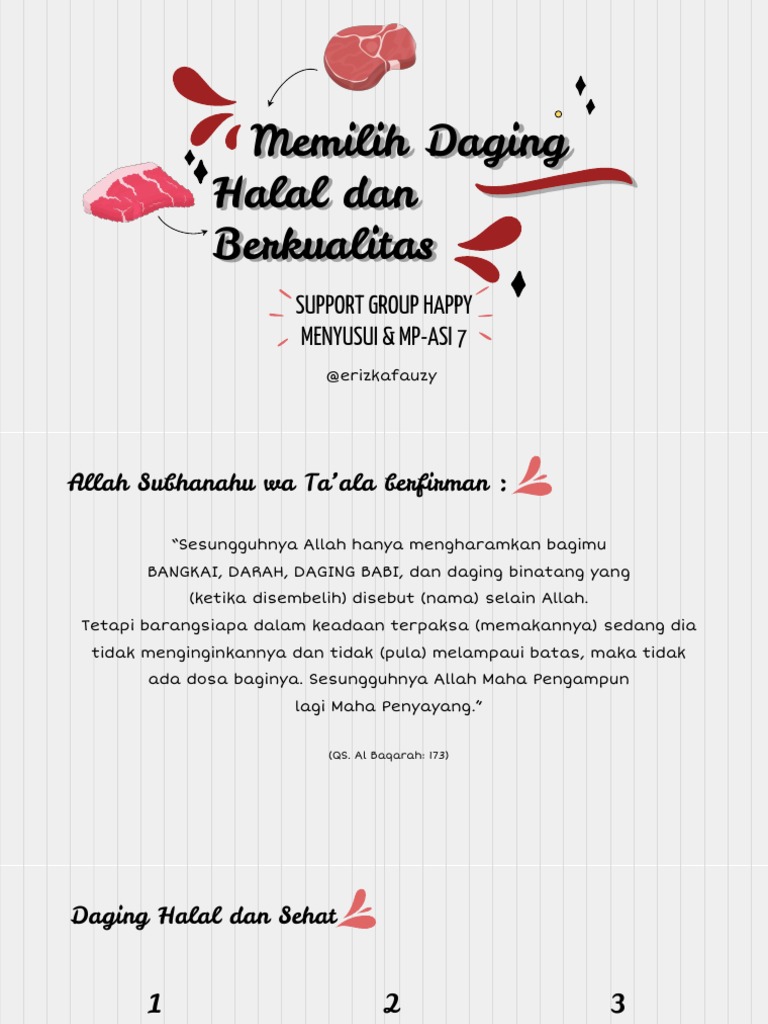Panduan Memilih Daging Halal | PDF