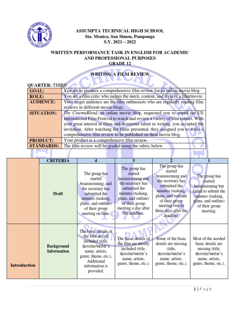 Quarter 3 Performance Task Efapp Abm | PDF | Writing | Written ...