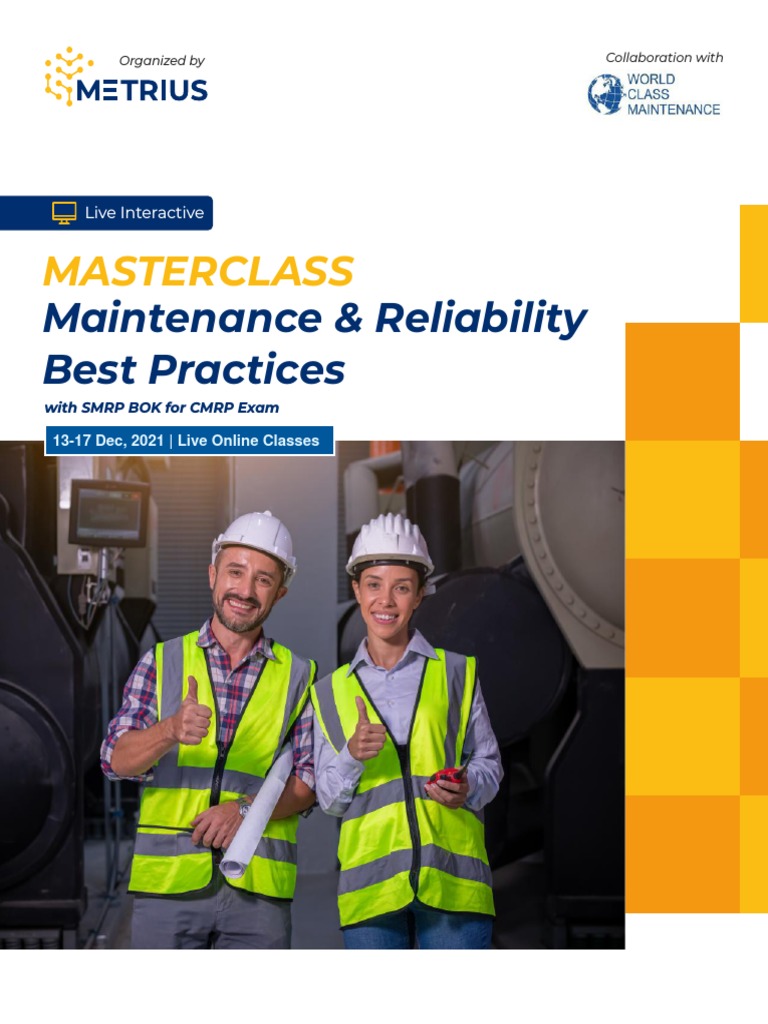 Masterclass: Maintenance & Reliability Best Practices | PDF ...