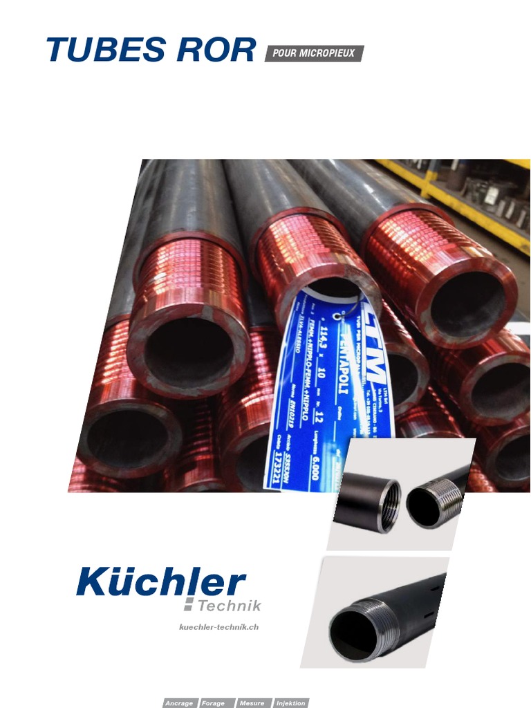 KUCHLER - Catalogue Tubes ROR Pour Micropieux - WEB, 2020 | PDF ...