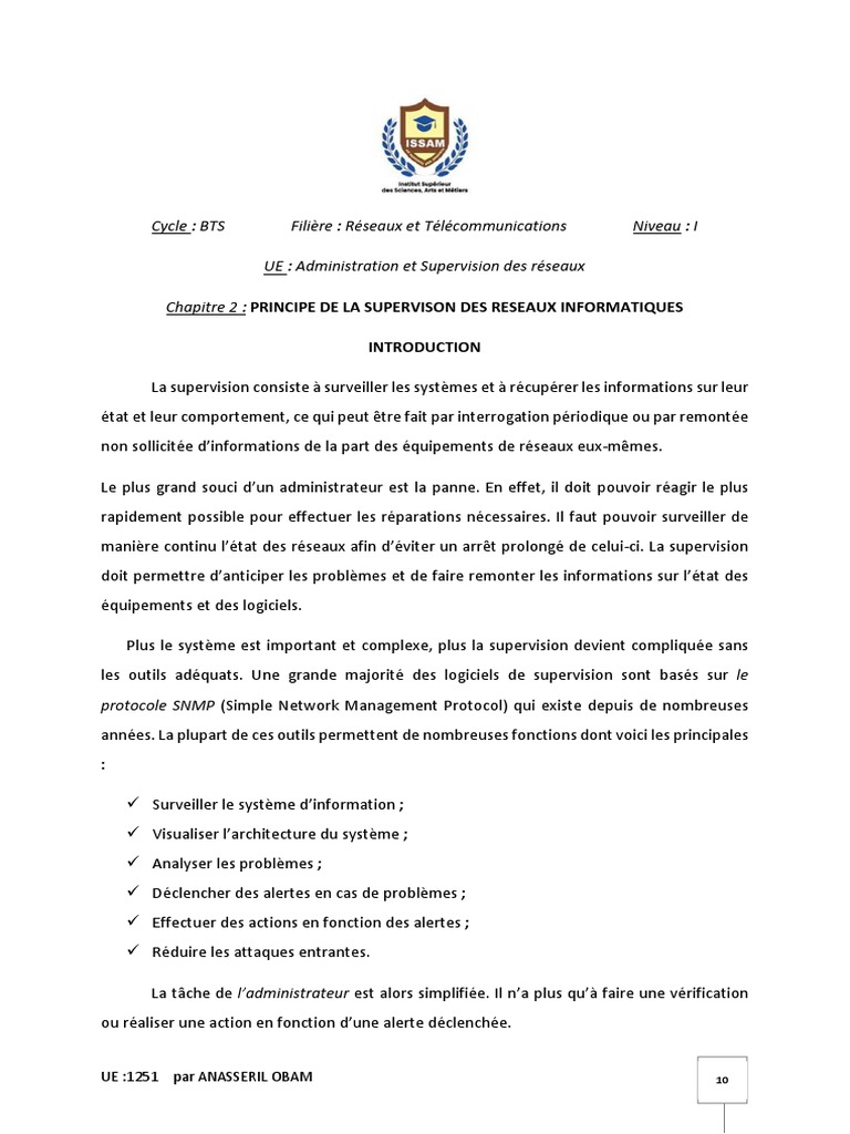 Chapitre2 Admin Réseaux | Descargar gratis PDF | Modèle OSI | Transmission des données