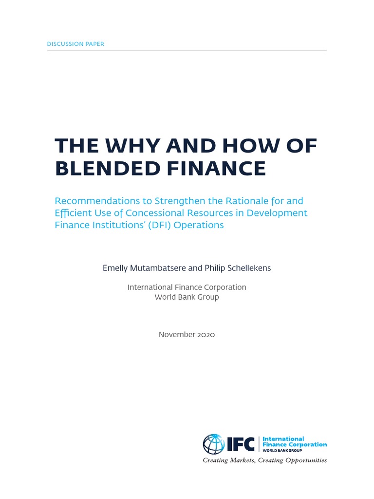 New IFC Discussion Paper | PDF | Externality | Market (Economics)