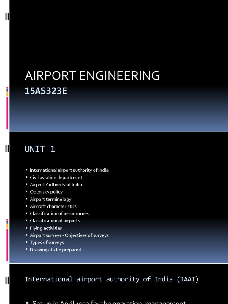 Unit 1 Introduction | PDF | Airport | Runway
