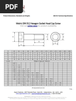 DIN 931 Hex Bolt Specifications and Weights | PDF | Screw | Steel