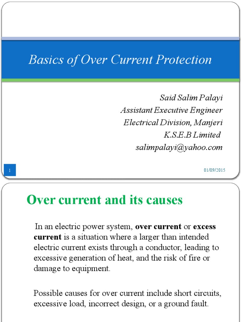 Basics of Overcurrent Protection - ORIGINAL | PDF | Relay | Inductor