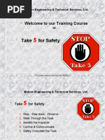 Take 5 Safety Inspection | PDF | Personal Protective Equipment | Safety