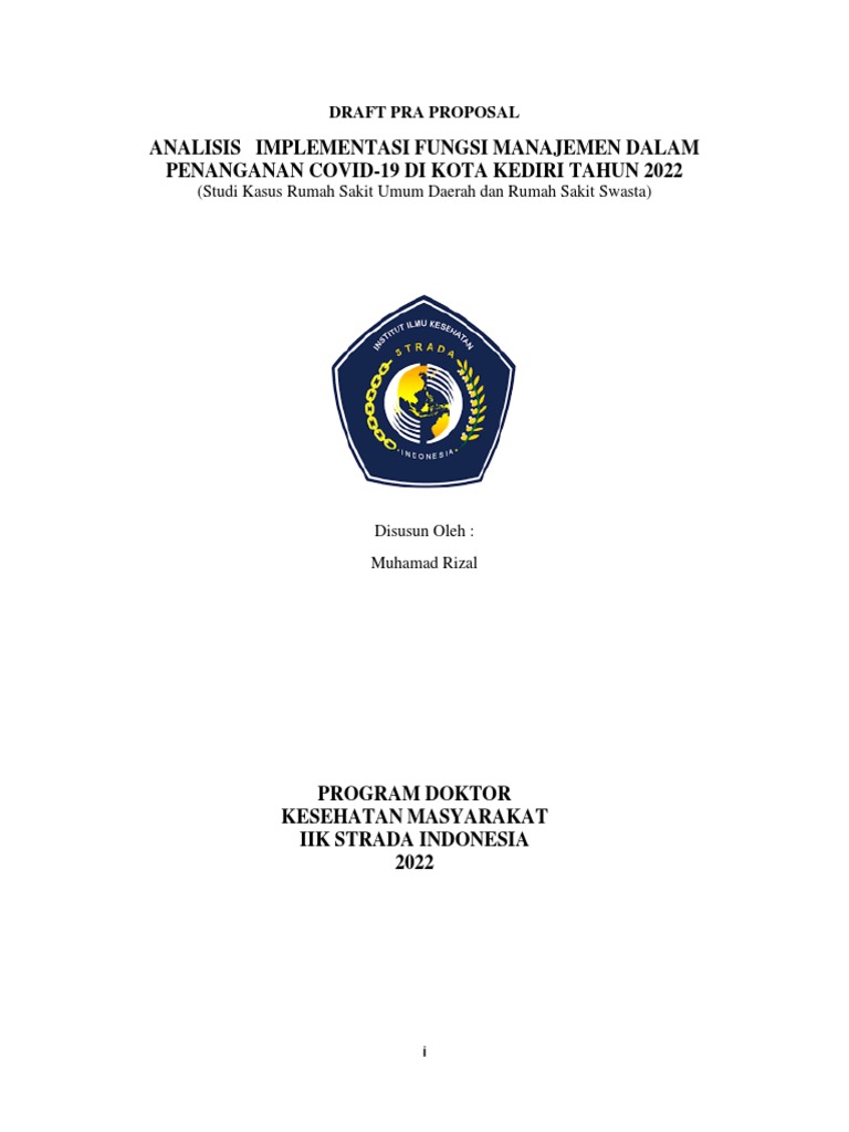 DRAFT PRA PROPOSAL DR Muhamad Rizal | PDF
