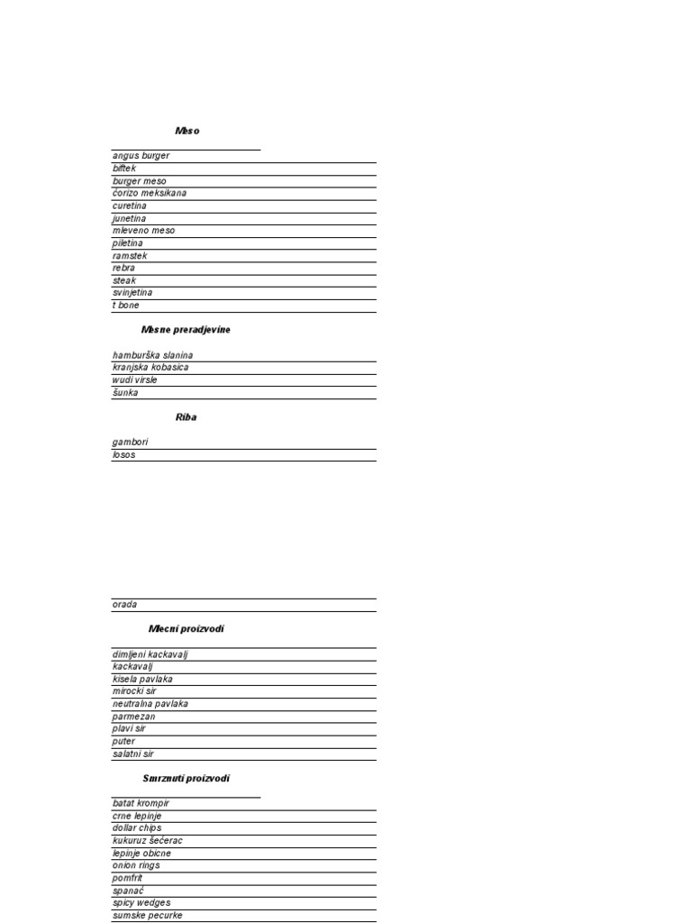 Popisna Lista Jan 2022 | PDF