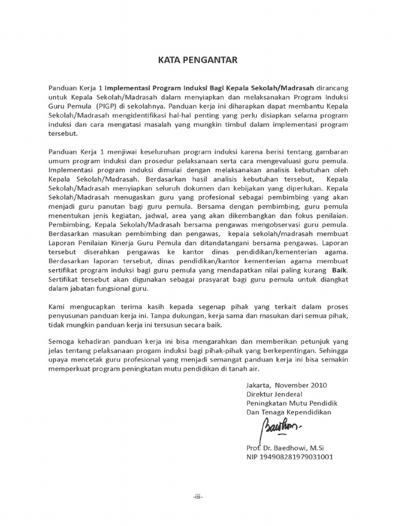 Implementasi Program Induksi Kepsek | PDF