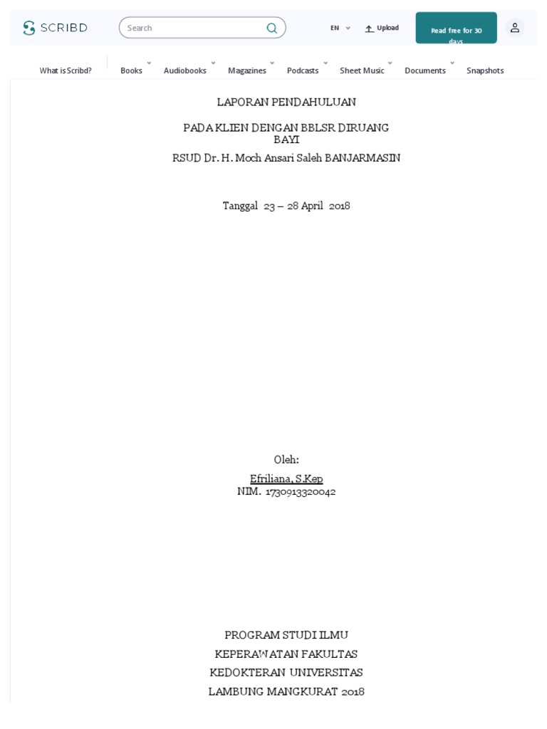 PDF LP BBLSR Bayi | PDF | Scribd