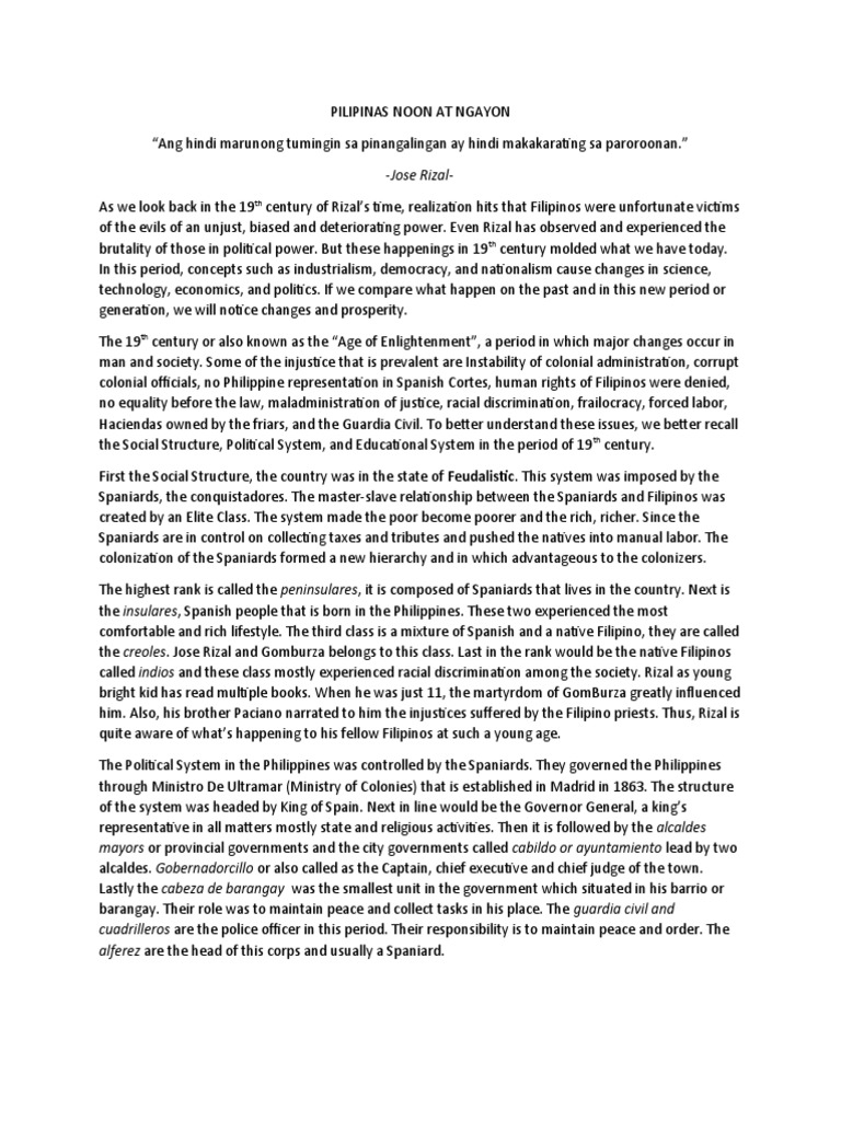 Pilipinas Noon at Ngayon | PDF | Philippines