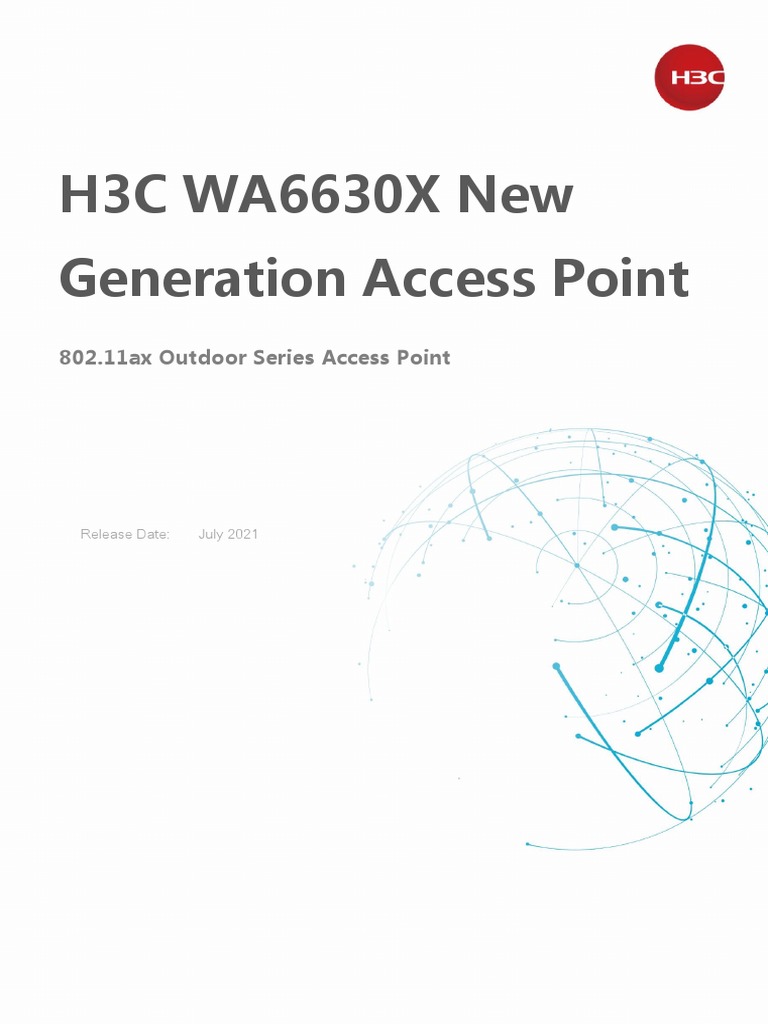 H3C WA6630X New Generation Access Point | PDF | Computer Network | I Pv6