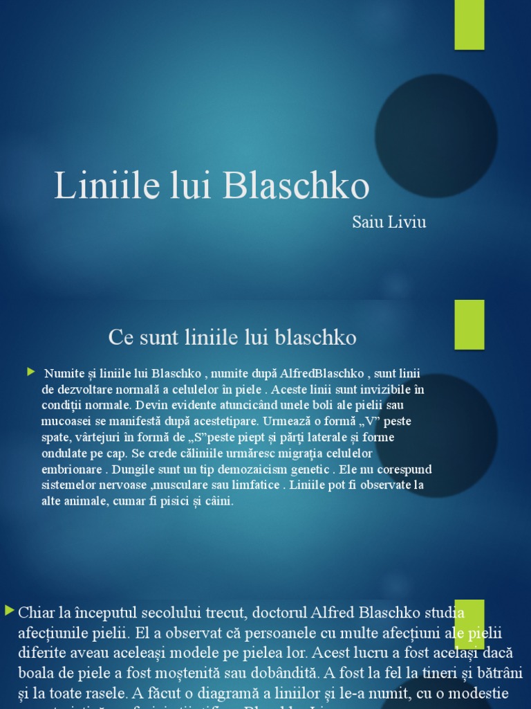 Liniile Lui Blaschko | PDF