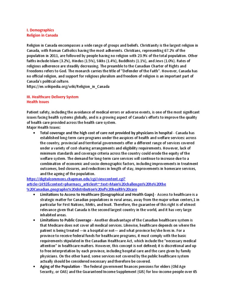 Healthcare Delivery System | PDF | Health Care | Canada