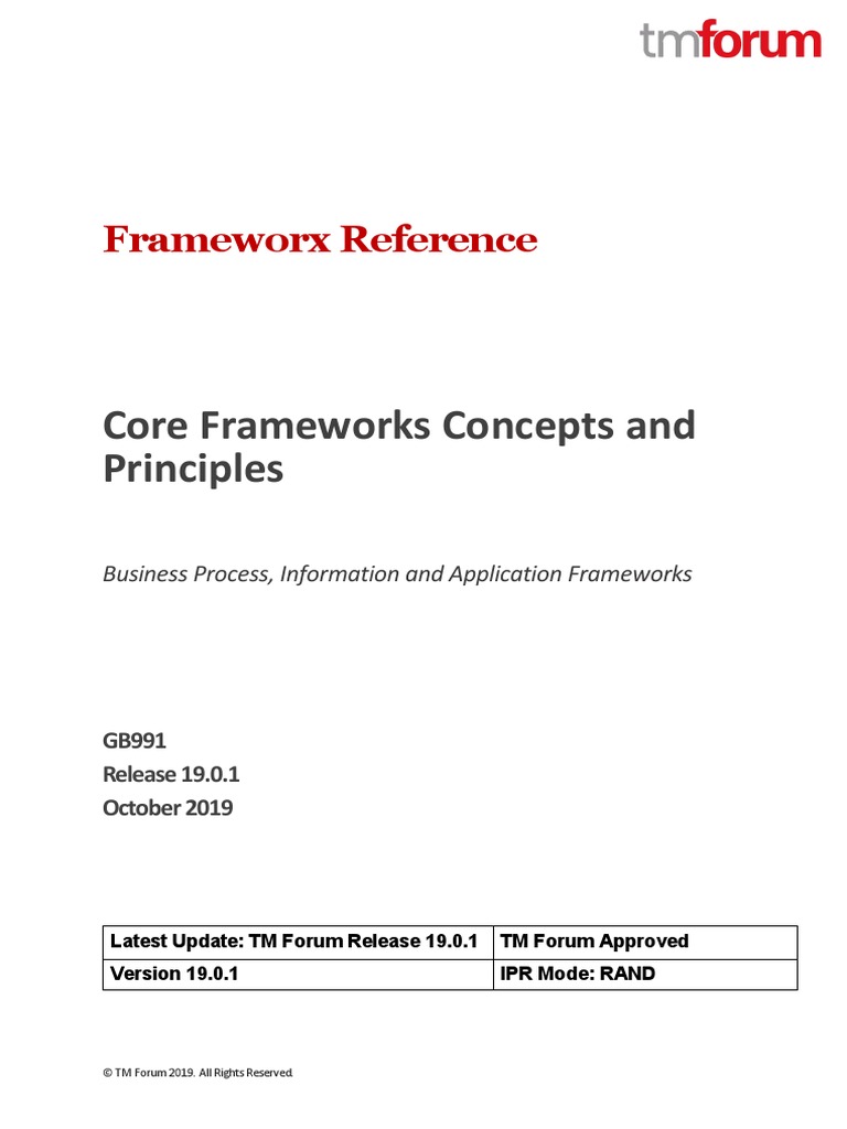GB991 Core Frameworks Concepts and Principles R19.0.1 | PDF | Business ...