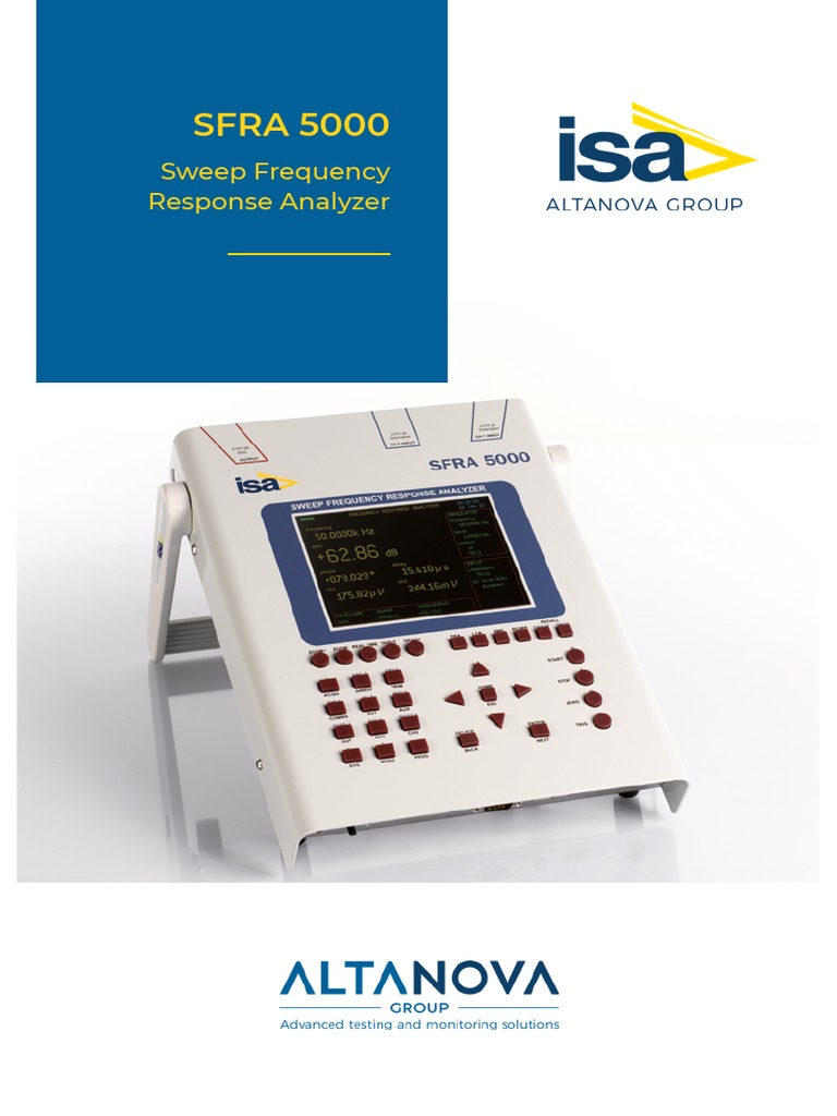 SFRA 5000: Sweep Frequency Response Analyzer | PDF | Alternating ...