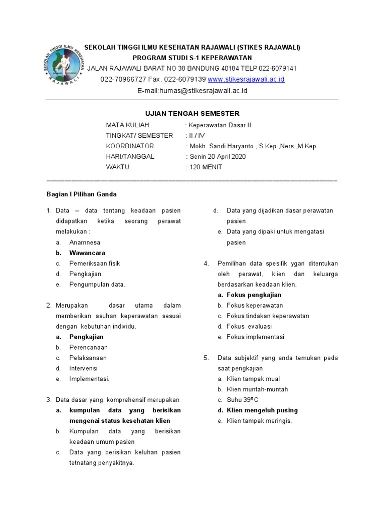 Soal Uas, KD 2 | PDF