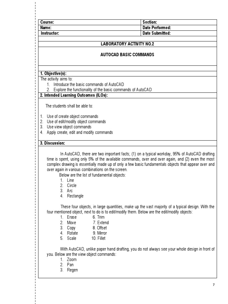 Laboratory Activity 02 Basic Commands | PDF | Computer Keyboard | Menu (Computing)