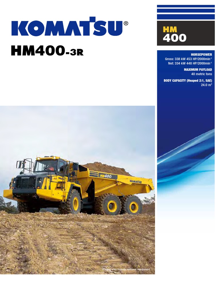 Brochure Komatsu HM400-3R | PDF | Horsepower | Truck