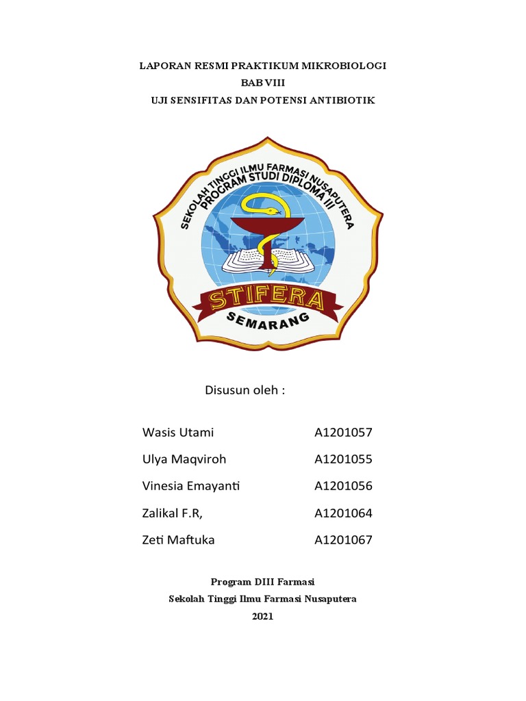 Laporan Uji Sensitivitas Dan Potensi Antibiotik | PDF