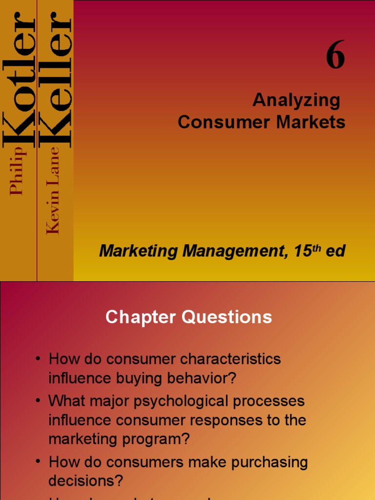 Kotler 06 | PDF | Behavior | Consumer Behaviour